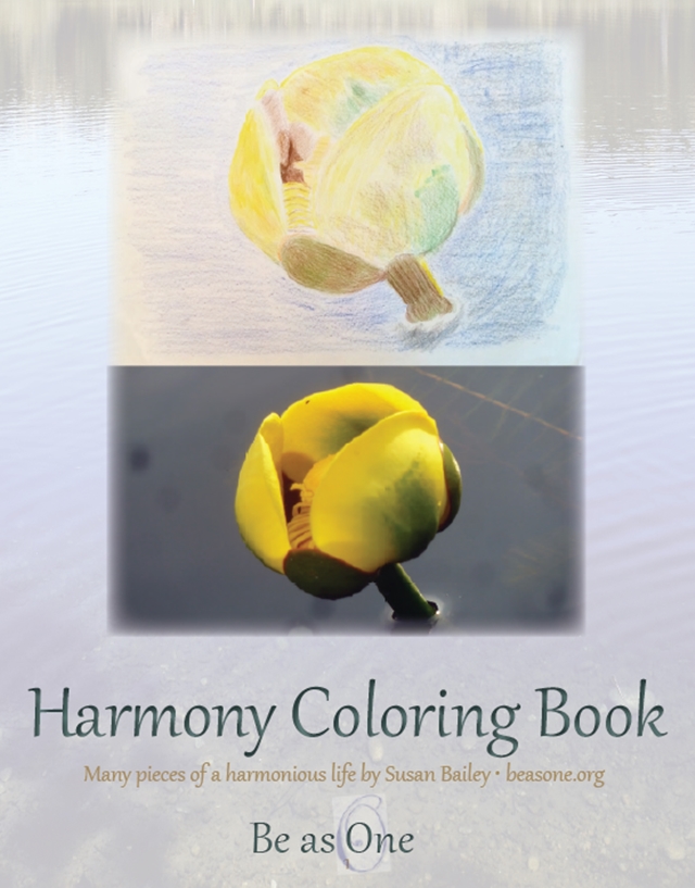 Sharing our colored pictures from the Harmony Coloring Book – Be as One