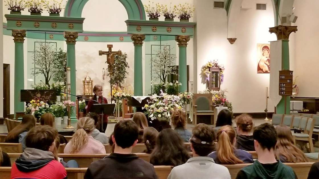 Speaking to confirmation students as they make final preparations – Be ...